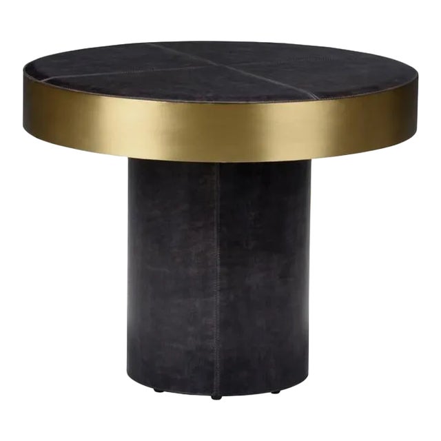 Penthouse Leather Coffee Table | Chairish