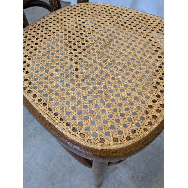Vintage Dining Chairs with Bentwood Cane Seat, 1970s, Set of 4 | Chairish