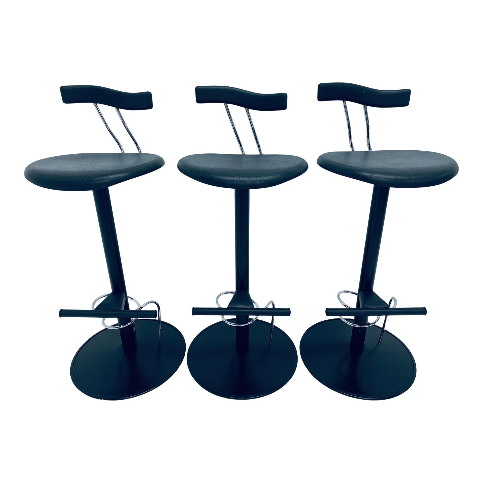 Three Postmodern Memphis Style Bar Stools, Italy 1980s | Chairish