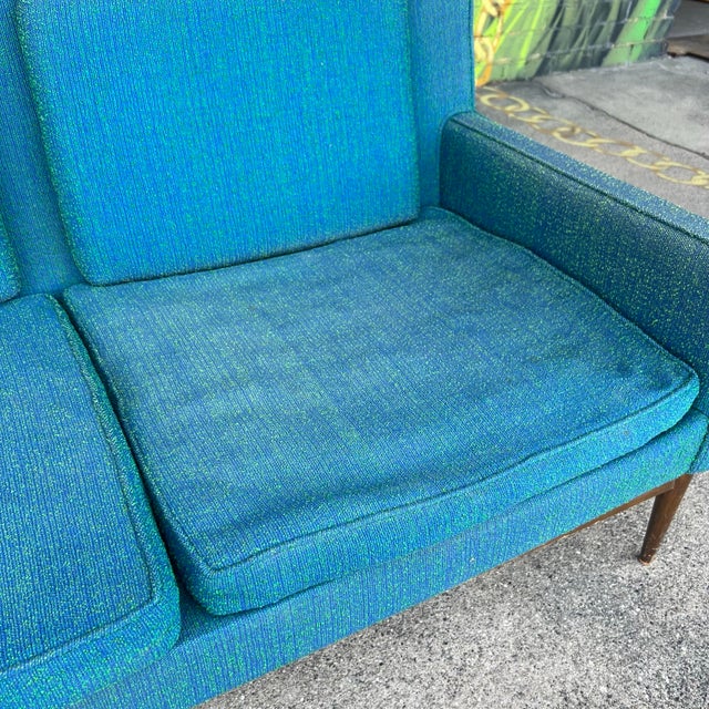 1950s Paul McCobb Wing Back Sofa Mid Century Modern | Chairish