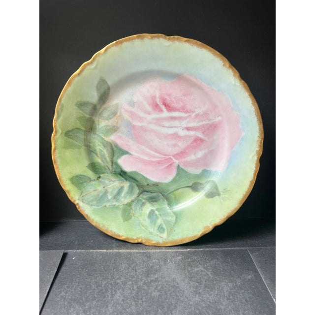 Vintage Epiag Royal Czechoslovakia Gold Gilt Rose Decorative Charger or ...