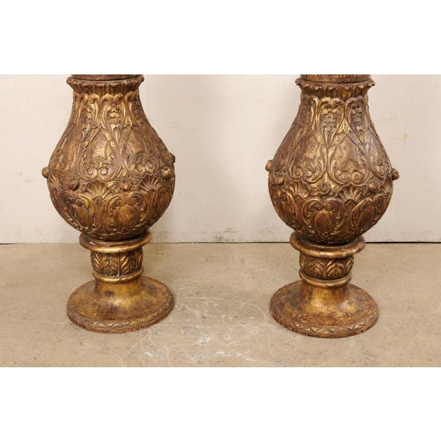 Pair of Late 20th Century French Pots à Feu Finials | Chairish