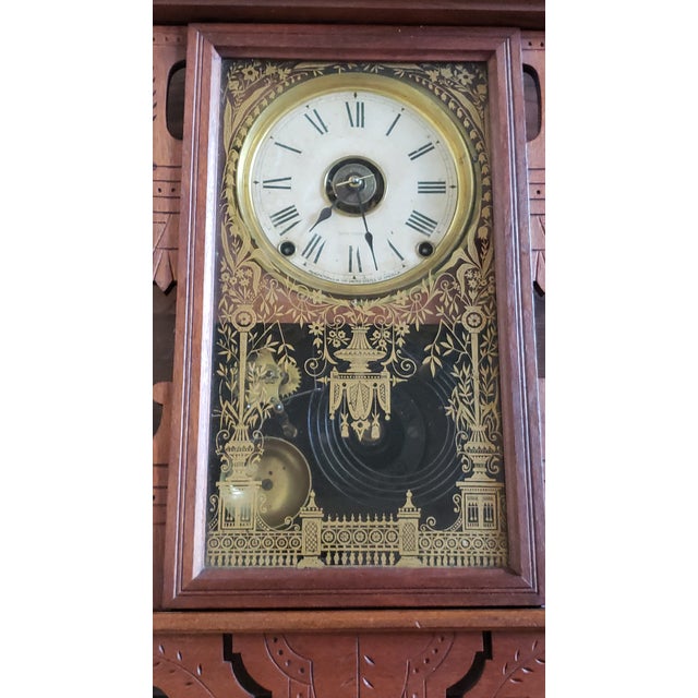 19th Century Seth Thomas Victorian Eclipse Gingerbread Kitchen Wall ...