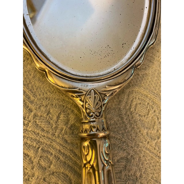 Antique Sterling Silver Hand Mirror | Chairish
