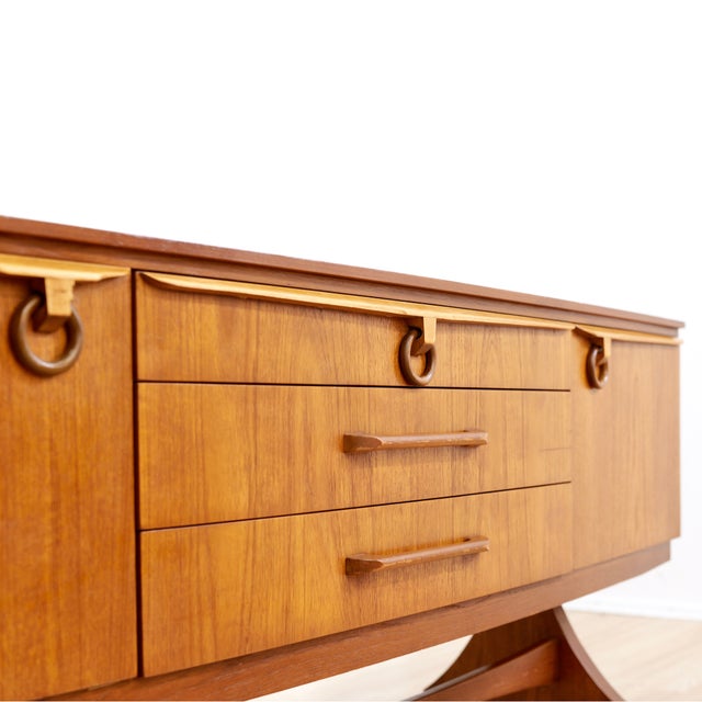 1960s Mid Century Teak Credenza by Beautility, Attributed | Chairish