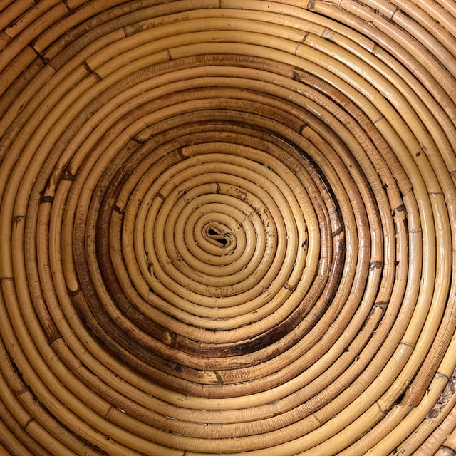 Set of 3 Pencil Reed Rattan and Rope Bowls | Chairish