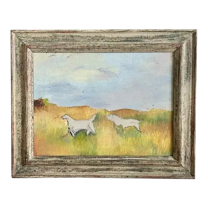Original Early Peter Hurd Painting - New Mexico - Animals in a ...