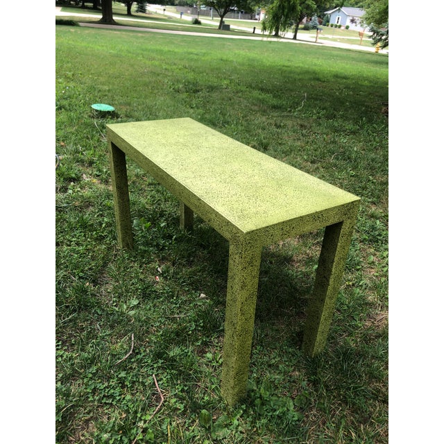Mid Century Green Modern Side Table | Chairish