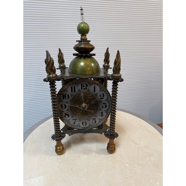Luna Bella Skeleton Mantle Clock | Chairish