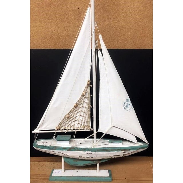 Vintage Model Cutter Rig Sailboat Model | Chairish
