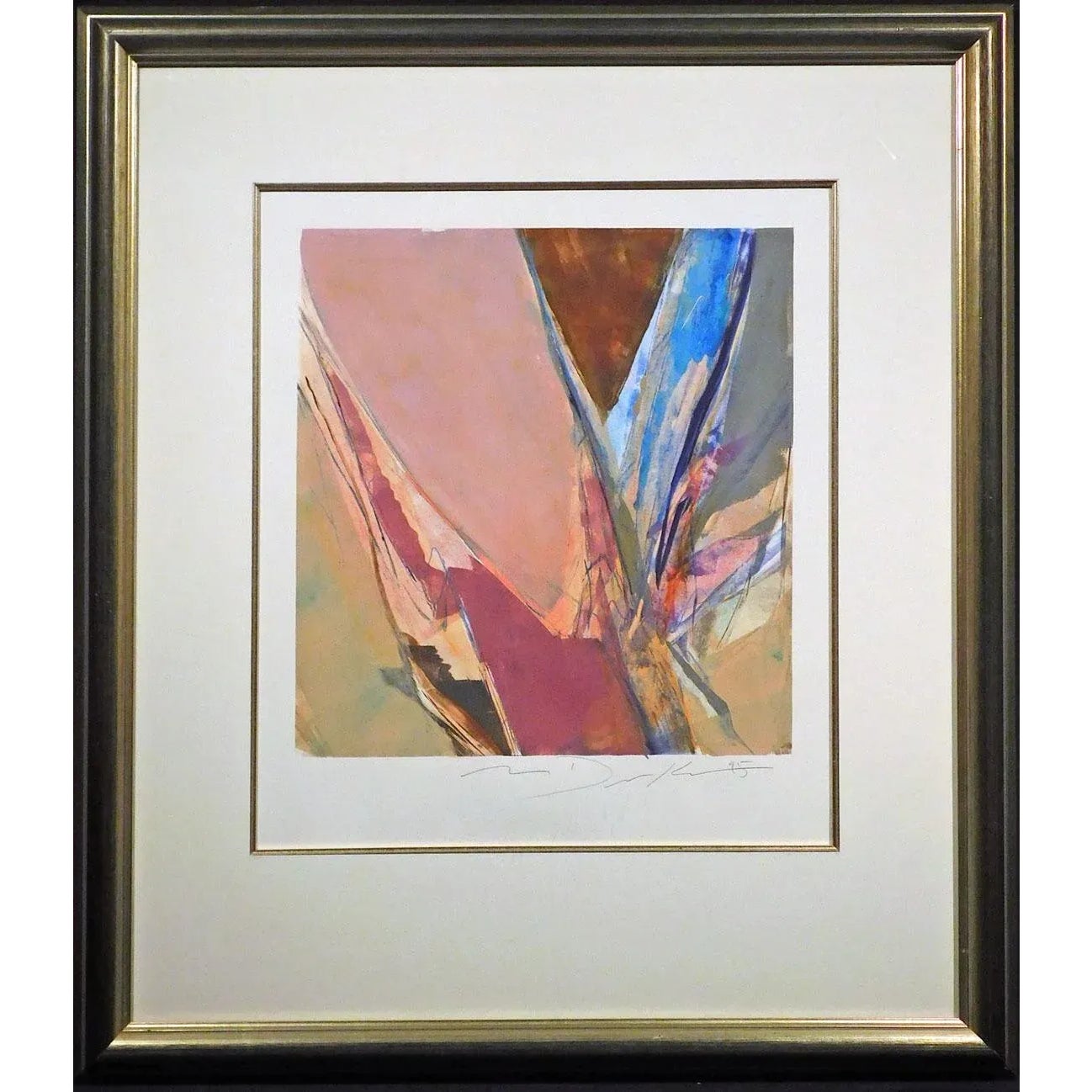 Mark Dickson Untitled Mono Type #1471 Original Art on Paper Hand Signed ...