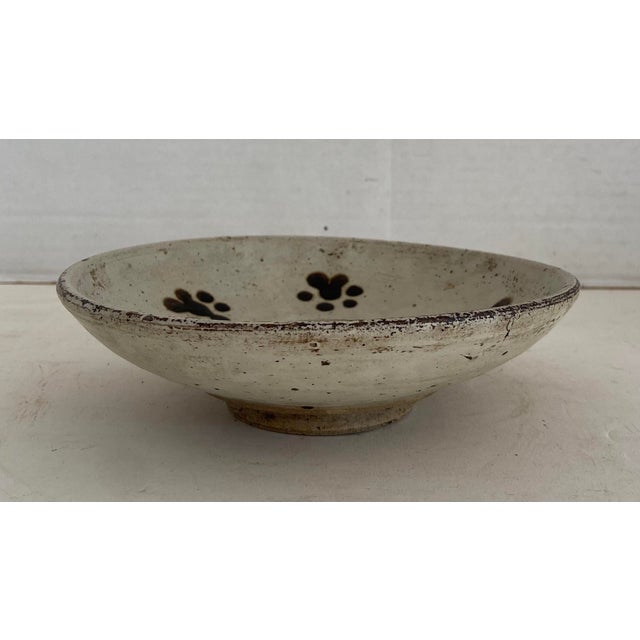 13th Century Yuan Dynasty White-Glazed Cizhou Bowl in Plum Spots | Chairish