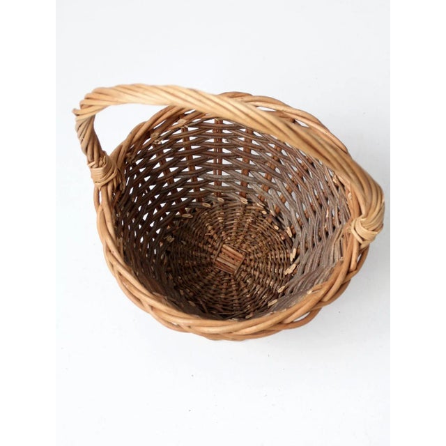 Vintage Wicker Basket | Chairish