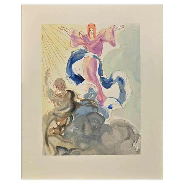 Salvador Dali, Piccarda Donati, Woodcut Print, 1963 | Chairish