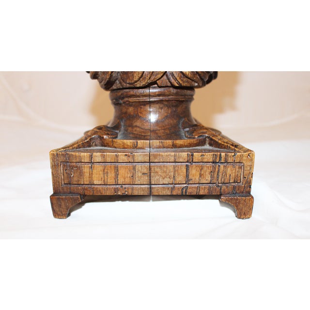 Mid-19th Century Carving of the Assumption of Mary | Chairish