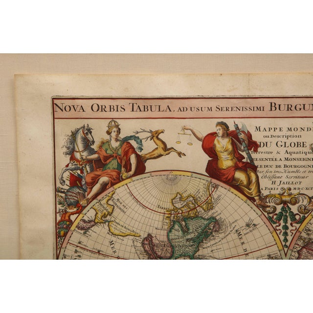 Antique Map of the World 'Nova Orbis Tabula' by Alexis-Hubert Jaillot | Chairish
