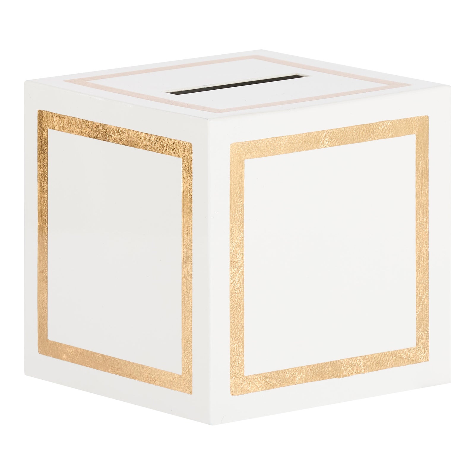 Ibiza Tissue Box - Gold | Chairish
