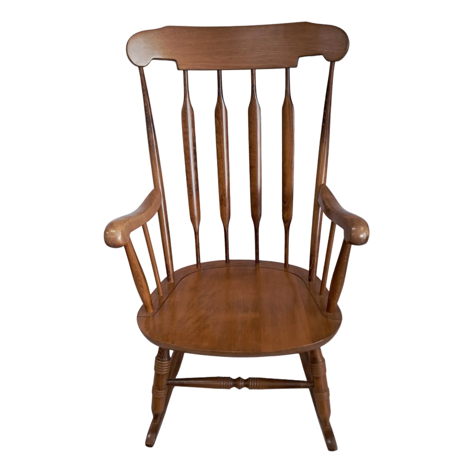 Vintage Rocking Chair in Beech, 1980 | Chairish