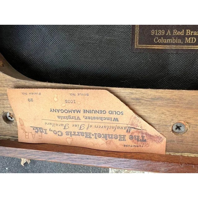 Mid 20th Century Henkel Harris Set of Four Solid Mahogany Dining Chairs ...