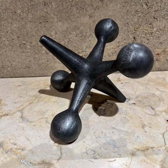 1960s Design Line Metal Jack Jax Bookend California | Chairish