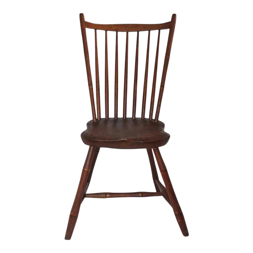 19th Century Rod Back Early Windsor Chair | Chairish