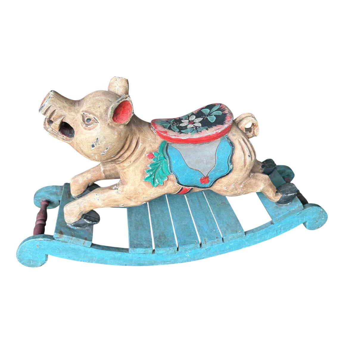 19th Century Rocking Pig | Chairish
