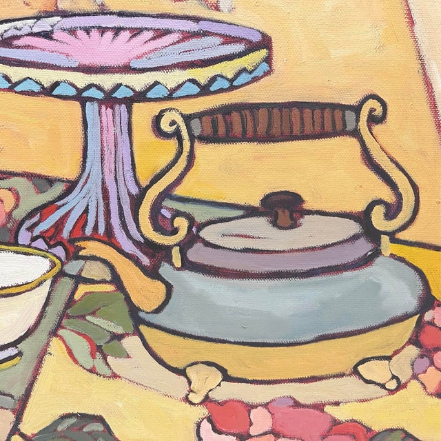 "Pastiche" Contemporary Expressionist Still Life Oil Painting by ...