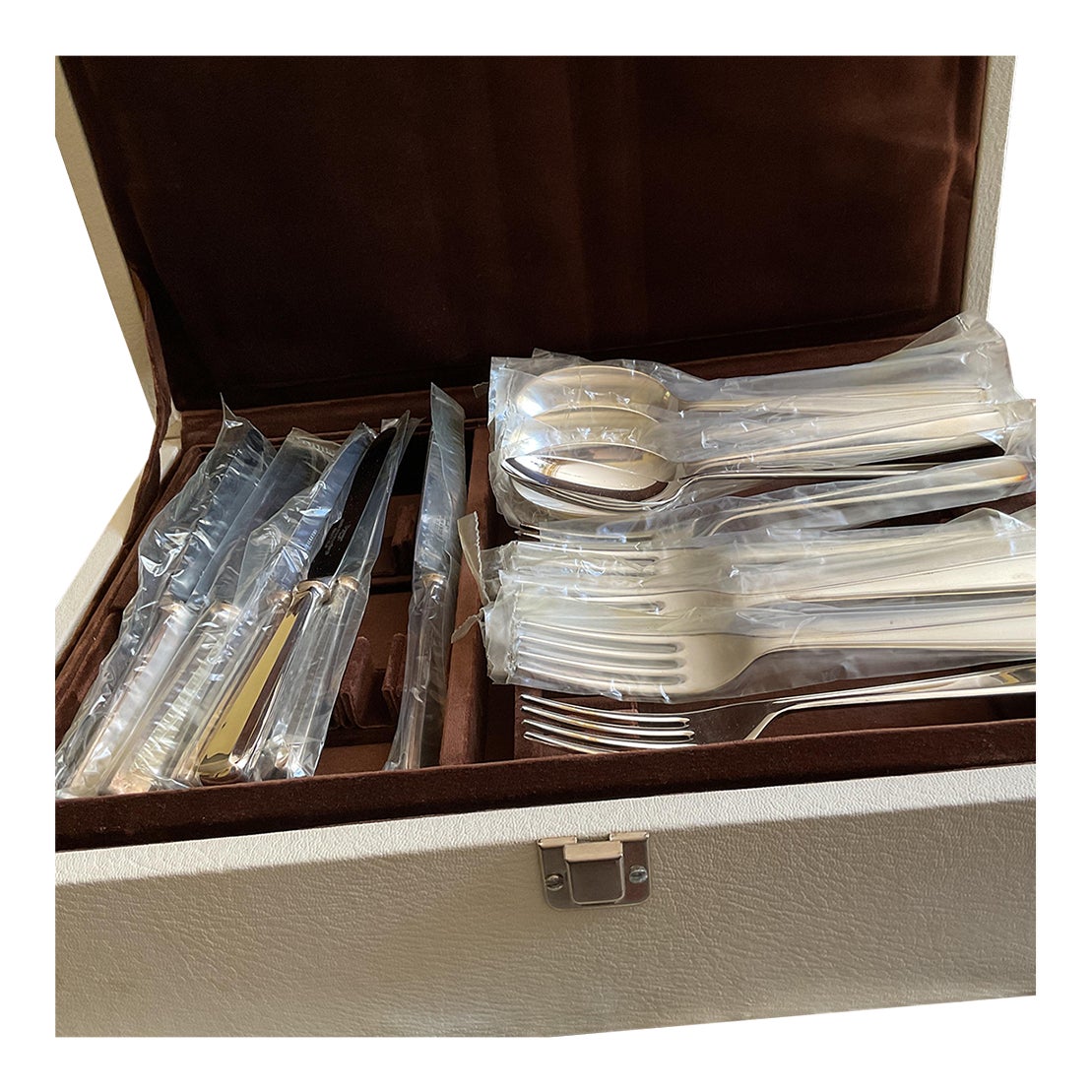 1980s Silver Flatware, 36 Pieces Set , Leighton. | Chairish