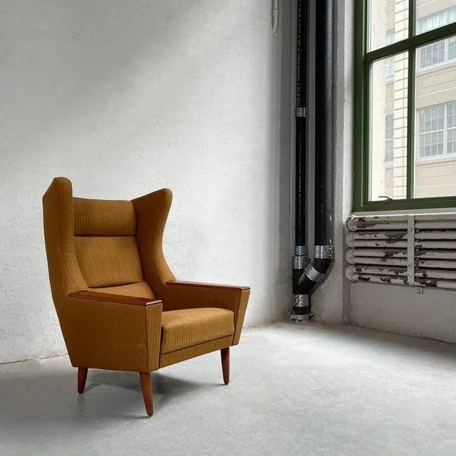 1950s Mid Century Modern Wingback Lounge Chair Chairish