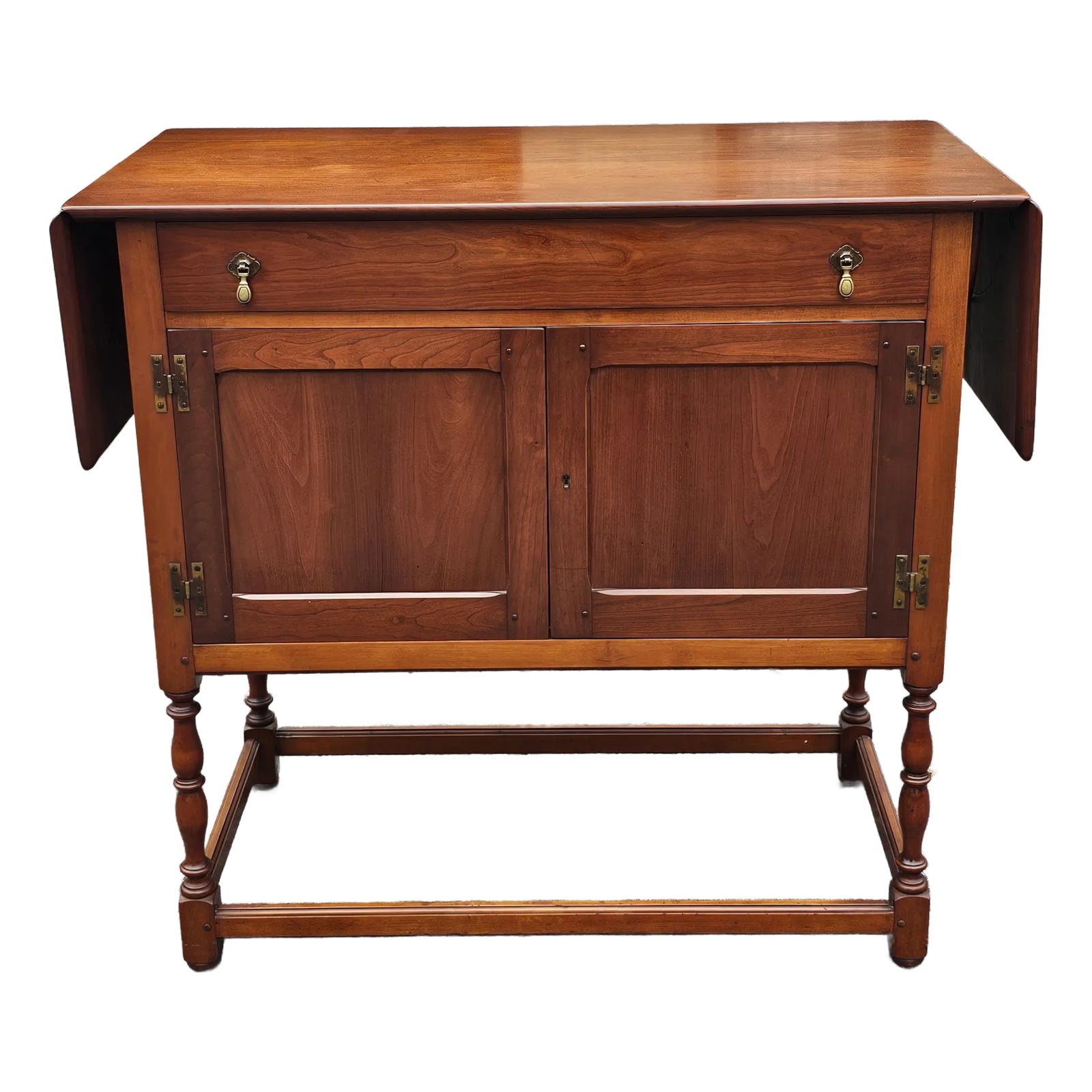 Stickley Cherry Valley Collection Drop-Leaf Buffet Server | Chairish