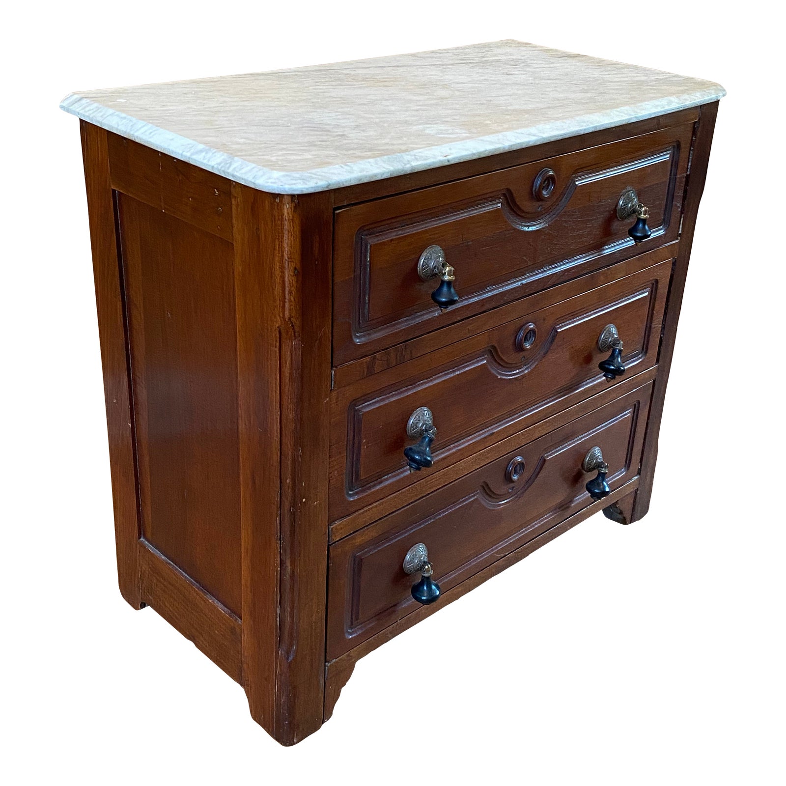 Late 19th Century Marble Top Chest | Chairish