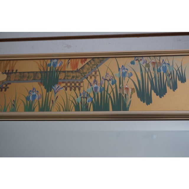 Labarge Chinoiserie Eglomise Border Beveled Glass Mirror | Chairish