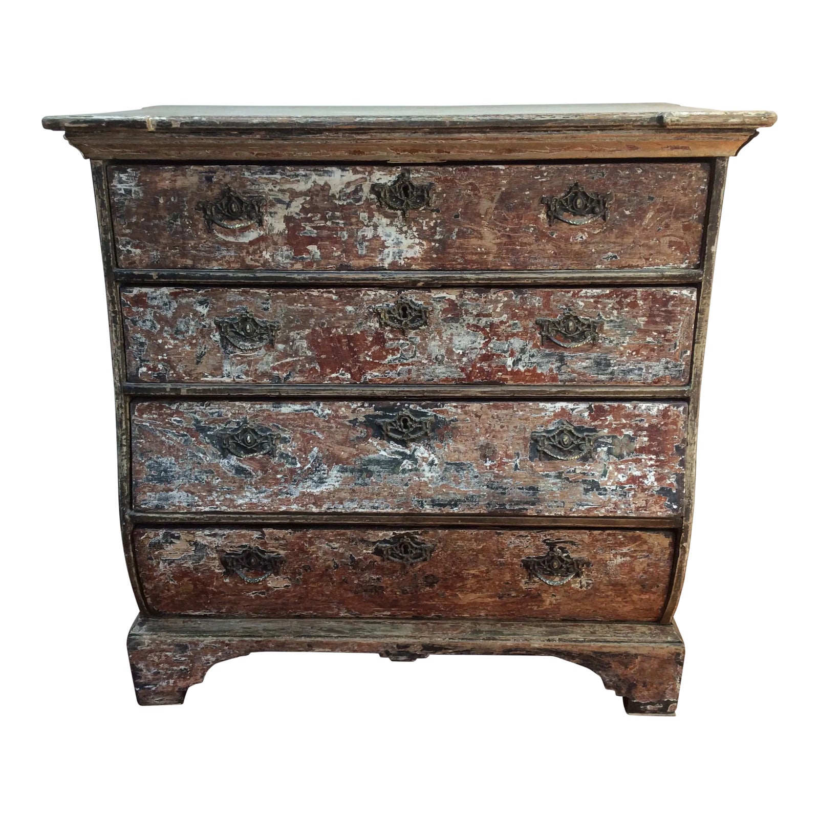 Distressed Dutch Chest of Drawers | Chairish