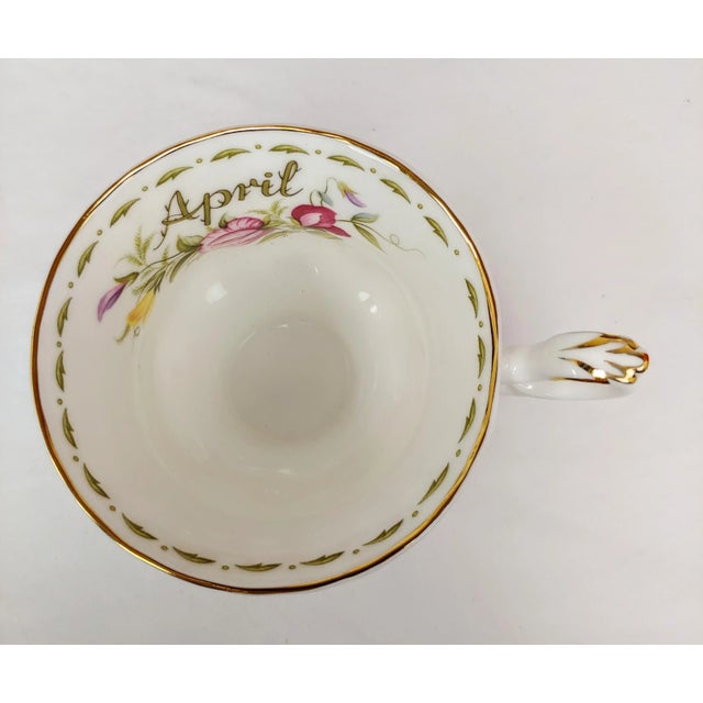 Vintage Royal Albert April Birthday Cup and Saucer | Chairish