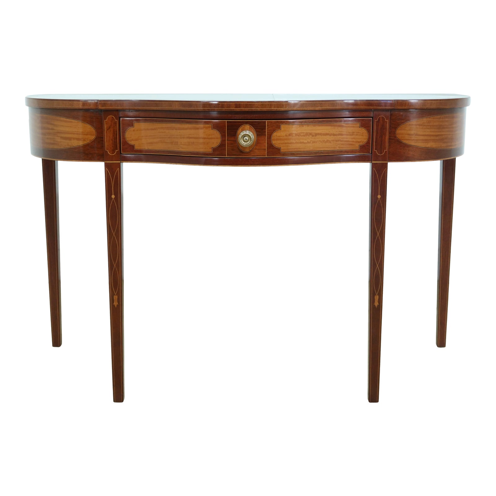 Kindel Winterthur Collection Inlaid Mahogany Server Table | Chairish