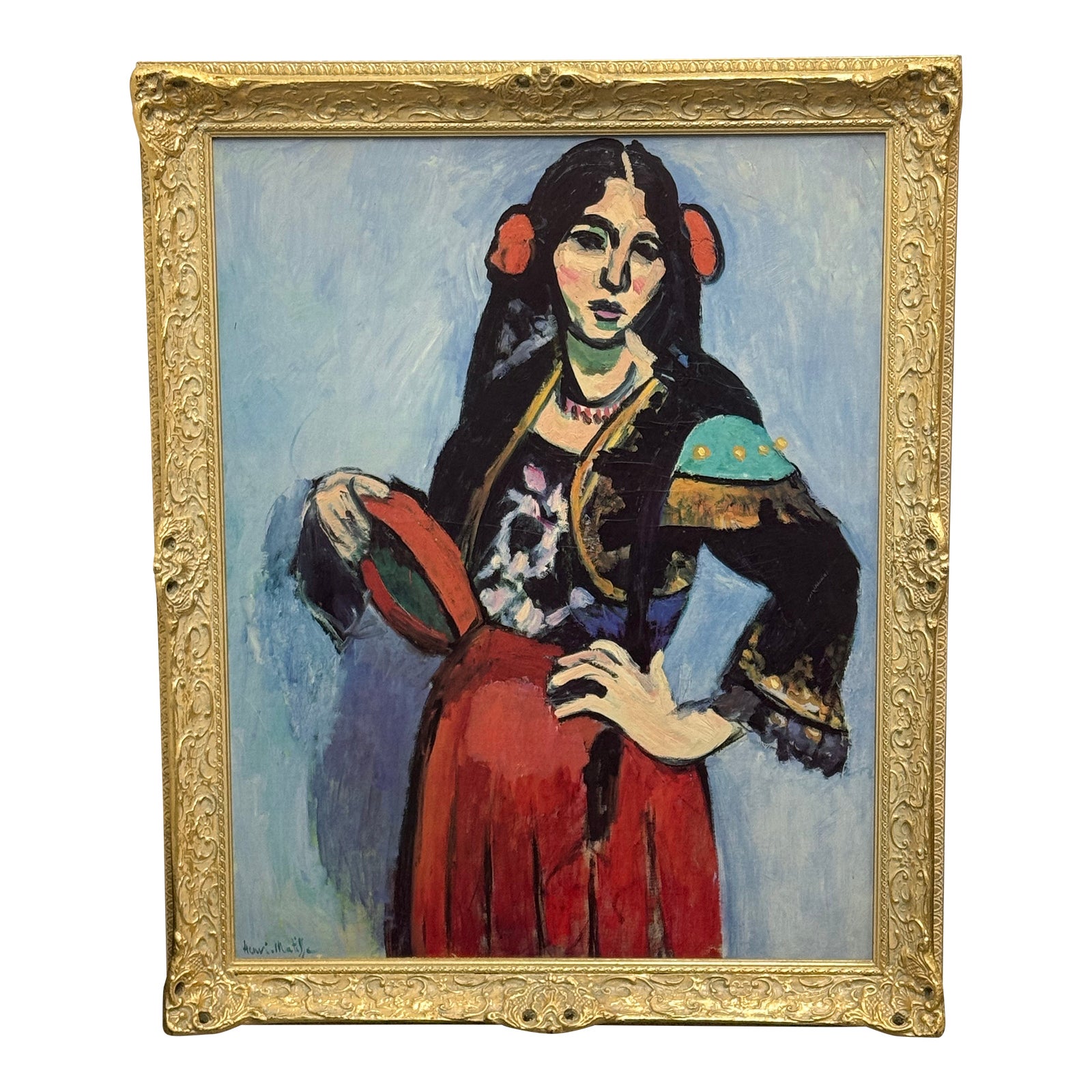Henri Matisse "Spanish Woman With a Tambourine" Artwork, Reproduction ...