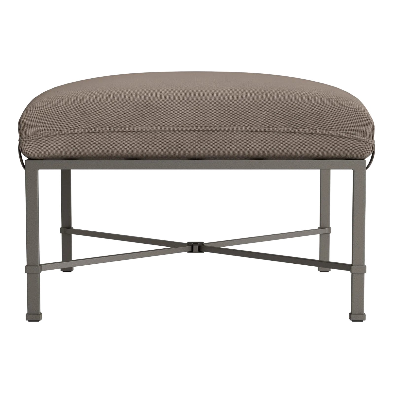 Brown Jordan Venetian Ottoman, Mica frame with Fusion Taupe fabric ...