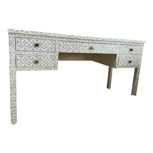 Rh Teen Inlaid Shell Desk | Chairish