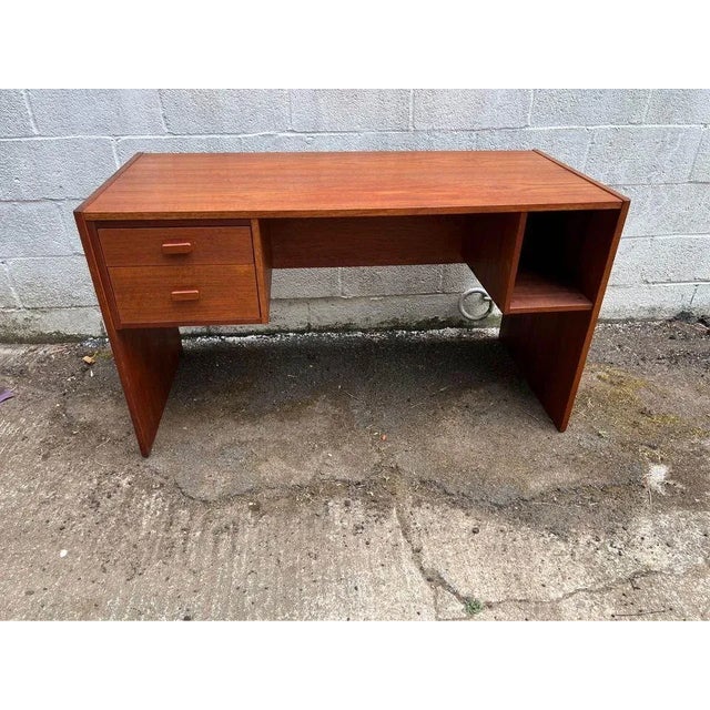 Mid Century Jesper International Danish Modern Executive Teak Desk ...