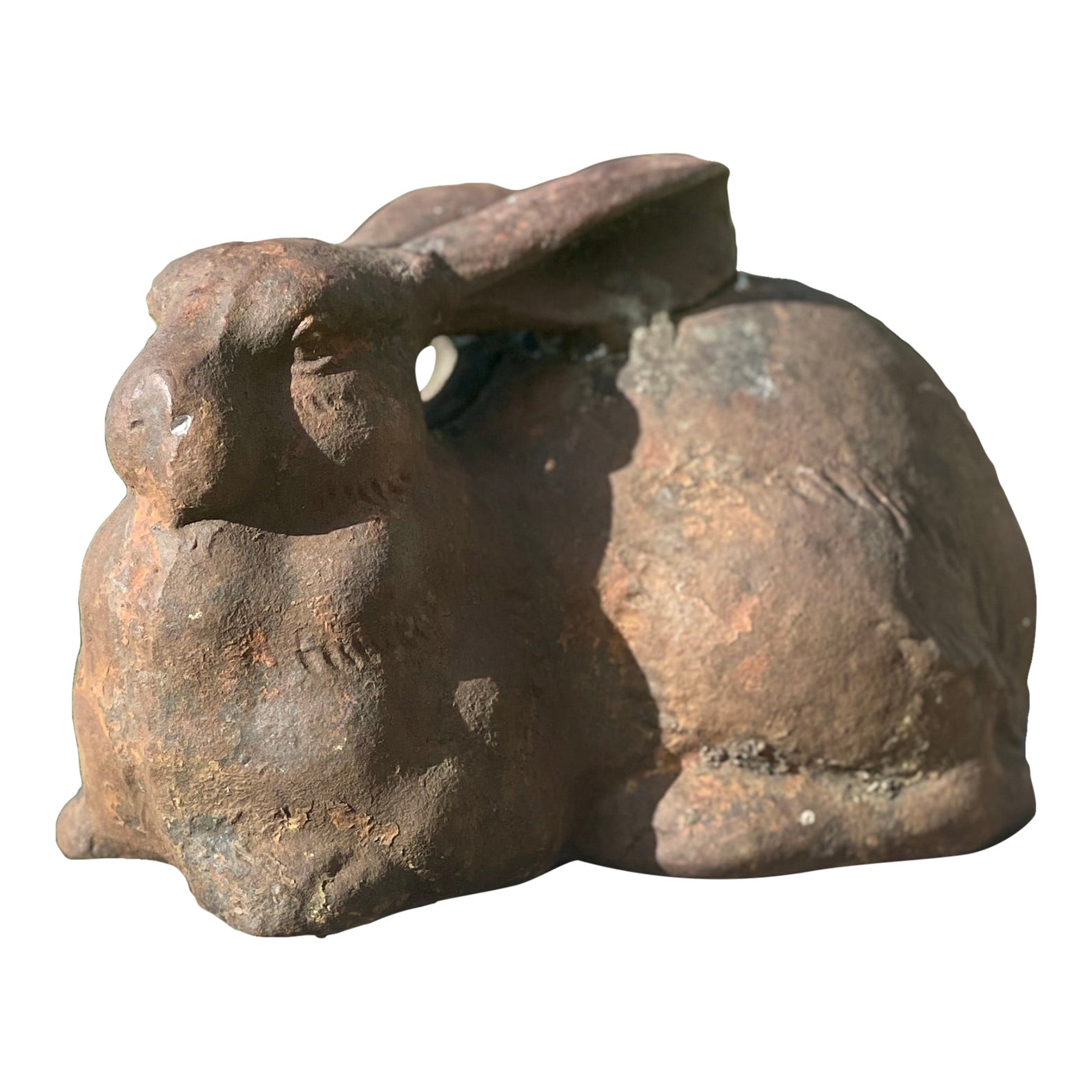 Cast Iron Garden Bunny Rabbit Circa 1900 | Chairish