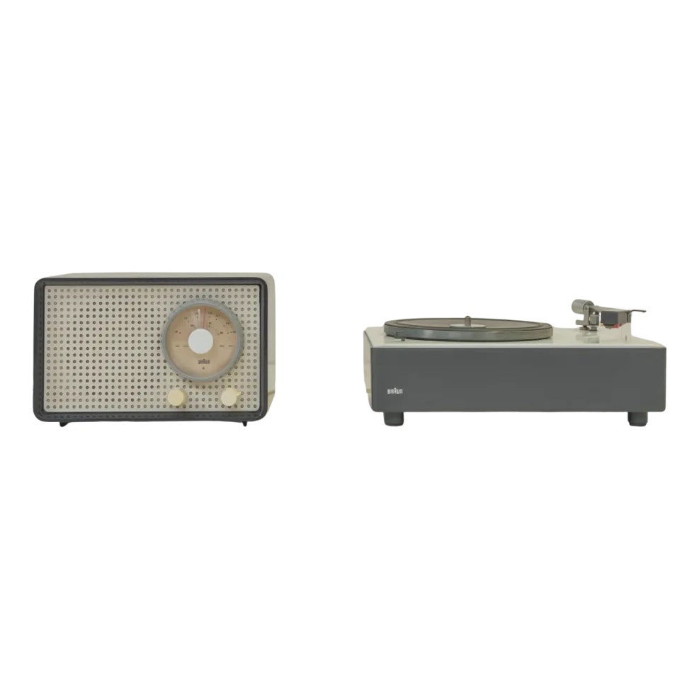 Radio SK 25 by Fritz Eichler and Record Player PS2 by Dieter Rams for ...