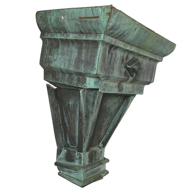 19th Century American Copper Scupper Wall Sconce Light | Chairish