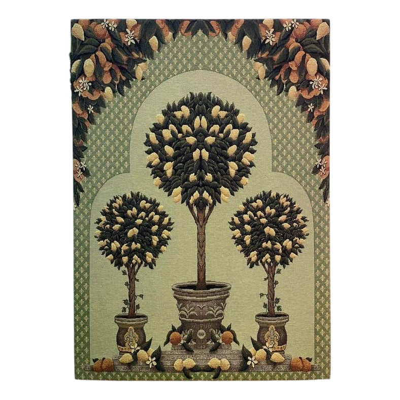 Tapestry with Provencal Lemon Tree Motifs | Chairish