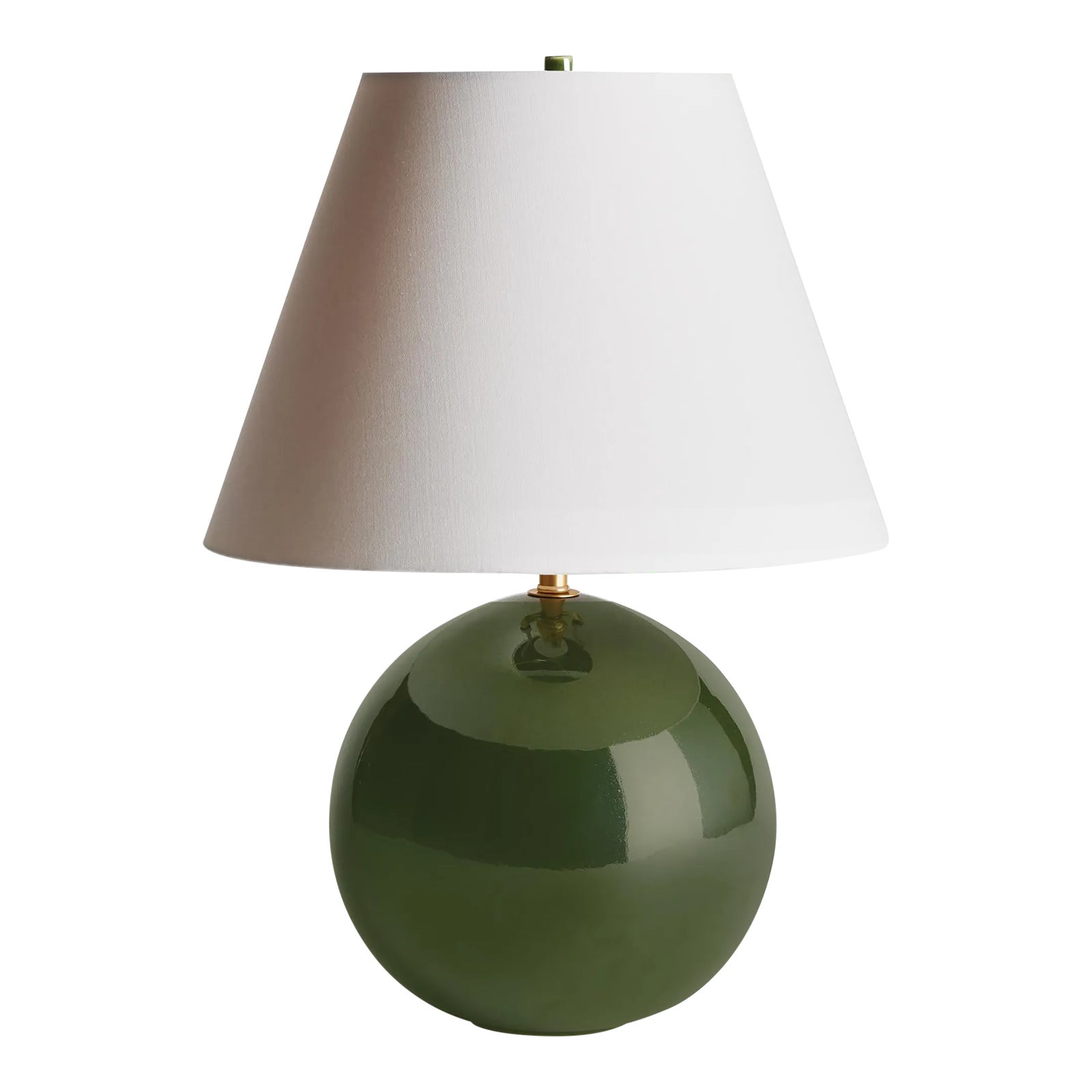Bellamy Green Ceramic Lamp | Chairish
