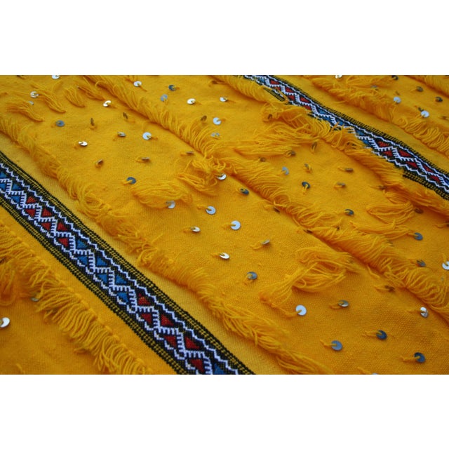 Late 20th Century Striped Moroccan Berber Throw | Chairish