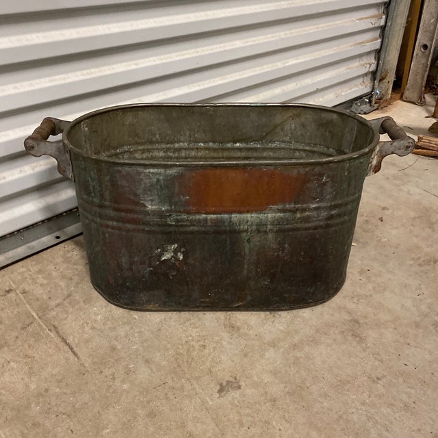 1970s Georgia Farmhouse Bucket With Wooden Handles | Chairish