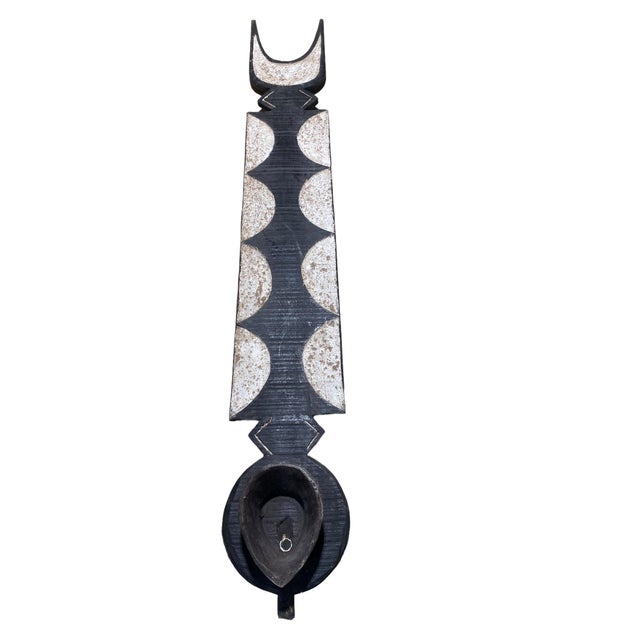 Large African Bobo Bwa Plank Sculpture Mask Burkina Faso 80" H | Chairish