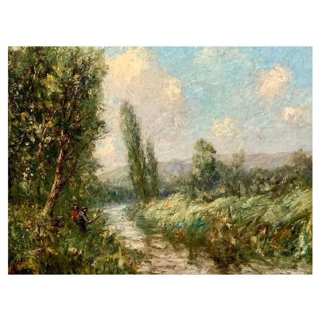 Late 19th Century French Impressionist Landscape Painting, Barbizon ...