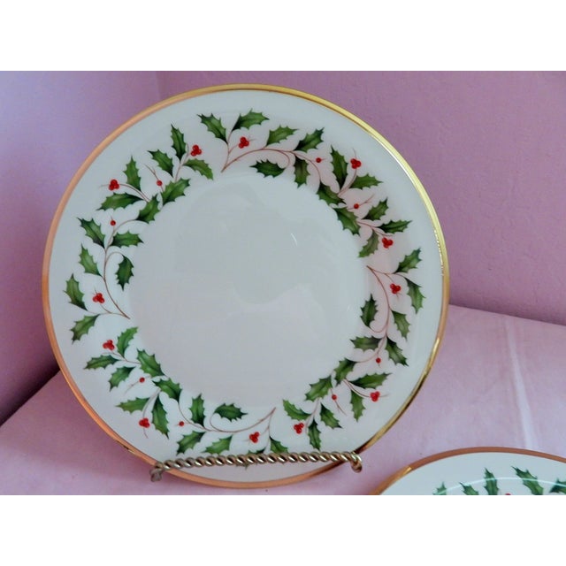 Vintage 1990s Lenox Christmas Holiday Dinner Dishes Plates- Set of 2 ...