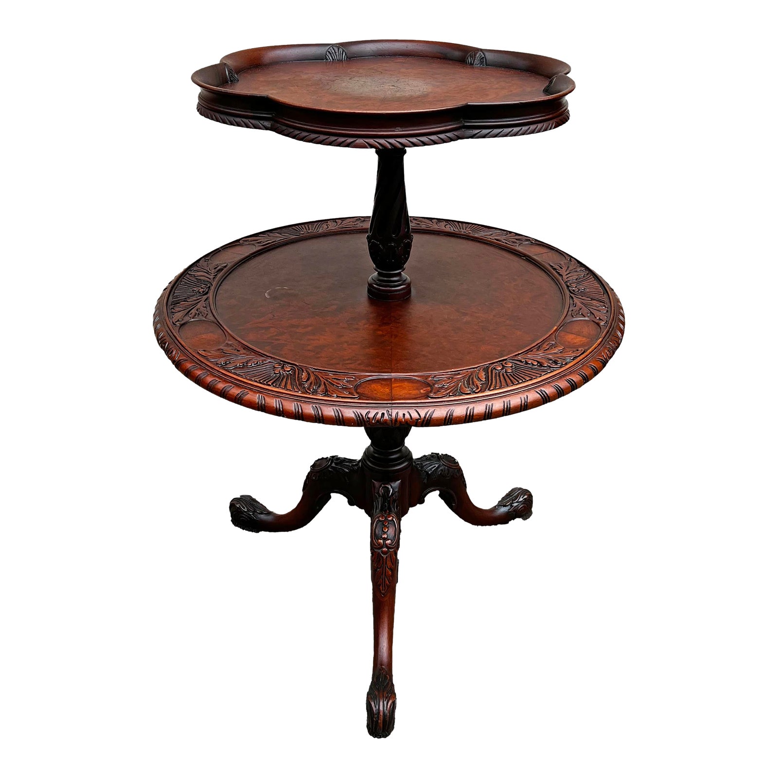 1950s Two-Tier Pie Table | Chairish